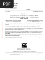 EN 81-41 Standard for Lifting Platforms | PDF | Door | Insulator ...