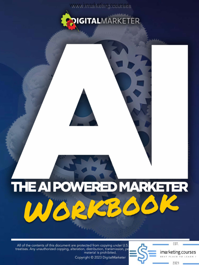 AI Powered Marketer Workbook | PDF | Artificial Intelligence | Intelligence (AI) & Semantics