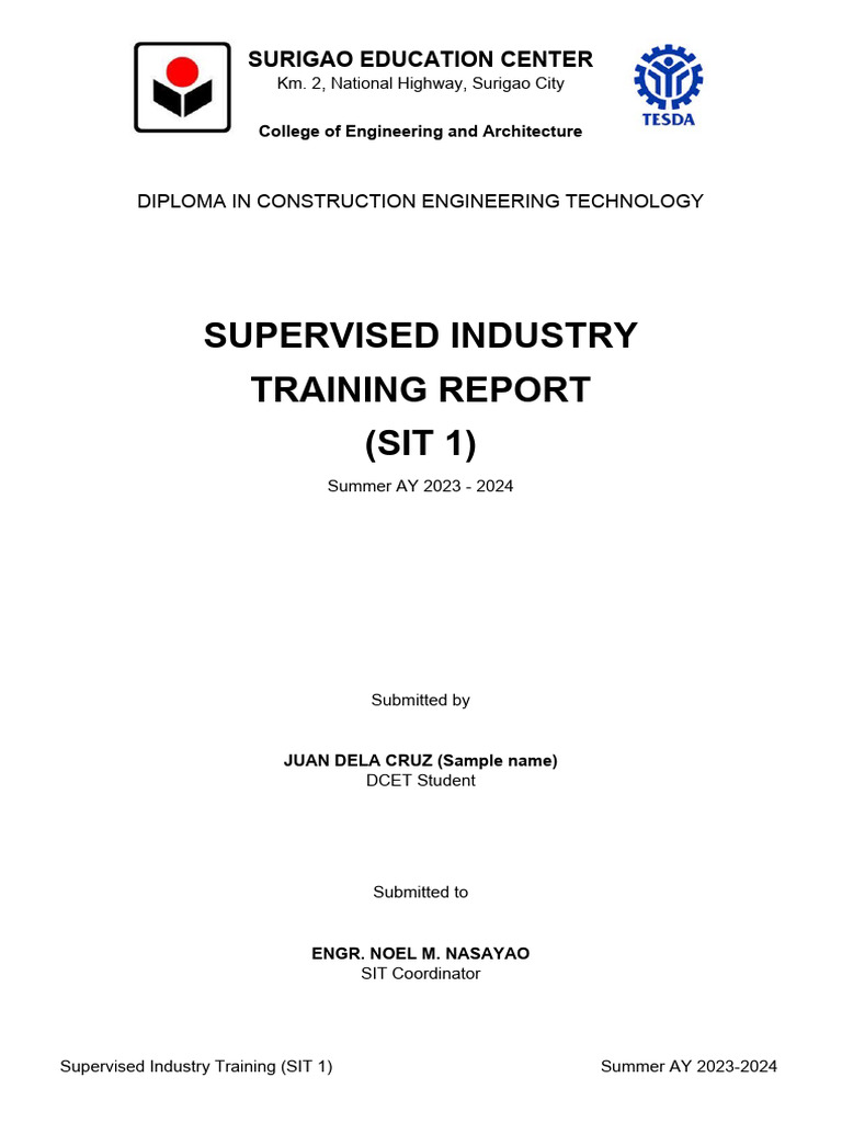 SIT Report | PDF