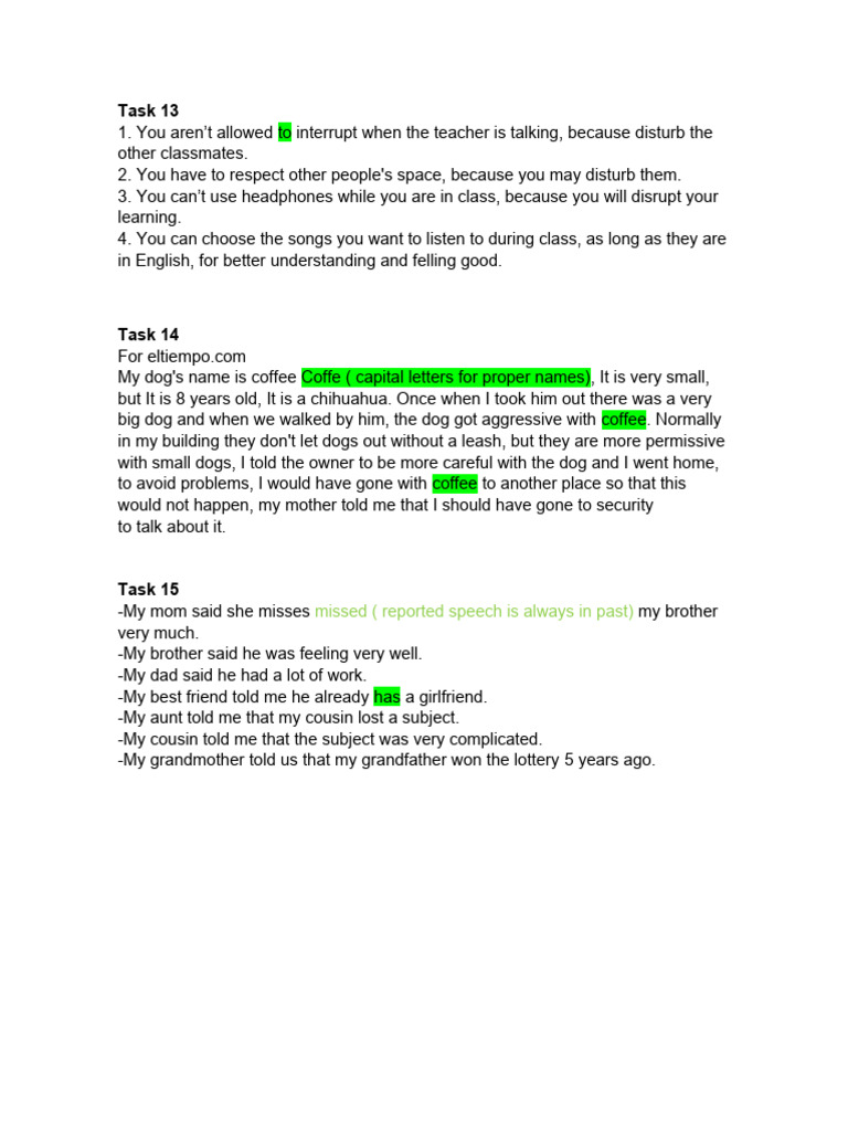 A2 - TASK 13 To 15 - MARIA ISABEL OTALVARO | PDF | Language Arts & Discipline