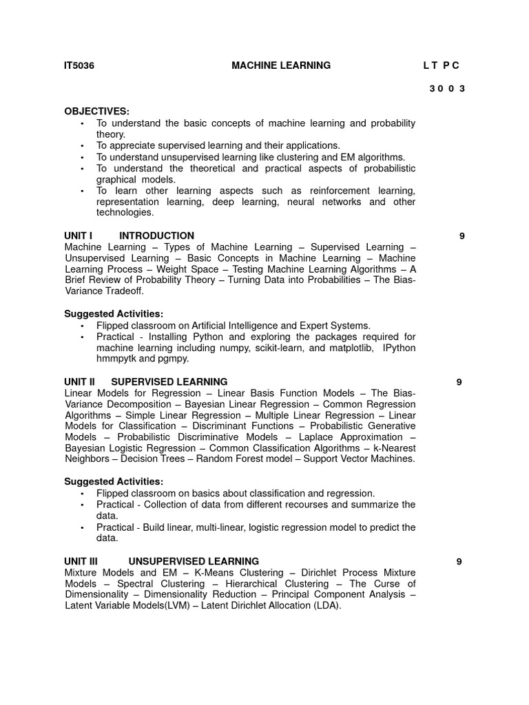 Machine Learning | PDF | Machine Learning | Statistical Classification