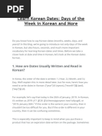 10 Basic Korean Conversations Script | PDF | Politics Of Korea | East Asia