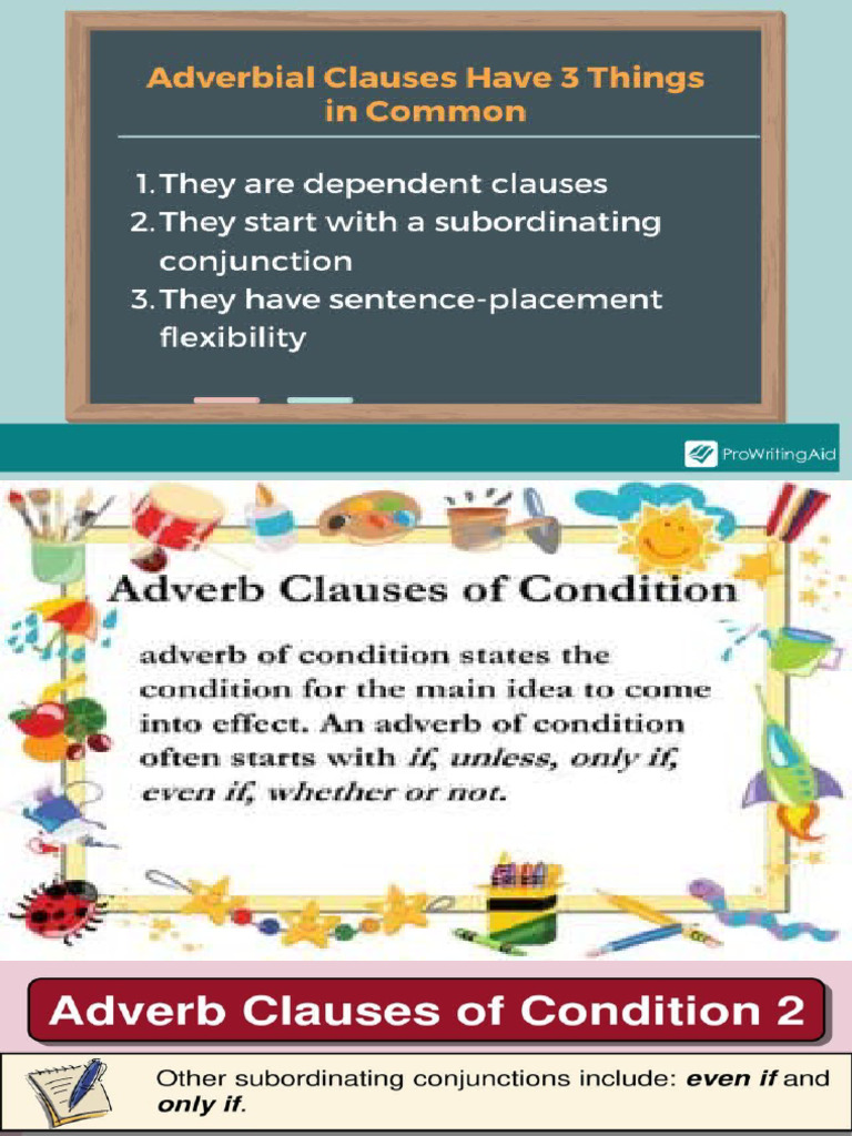 Adverb Clauses of Condition | PDF