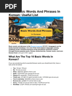 Easy Korean Reading For Beginners | PDF