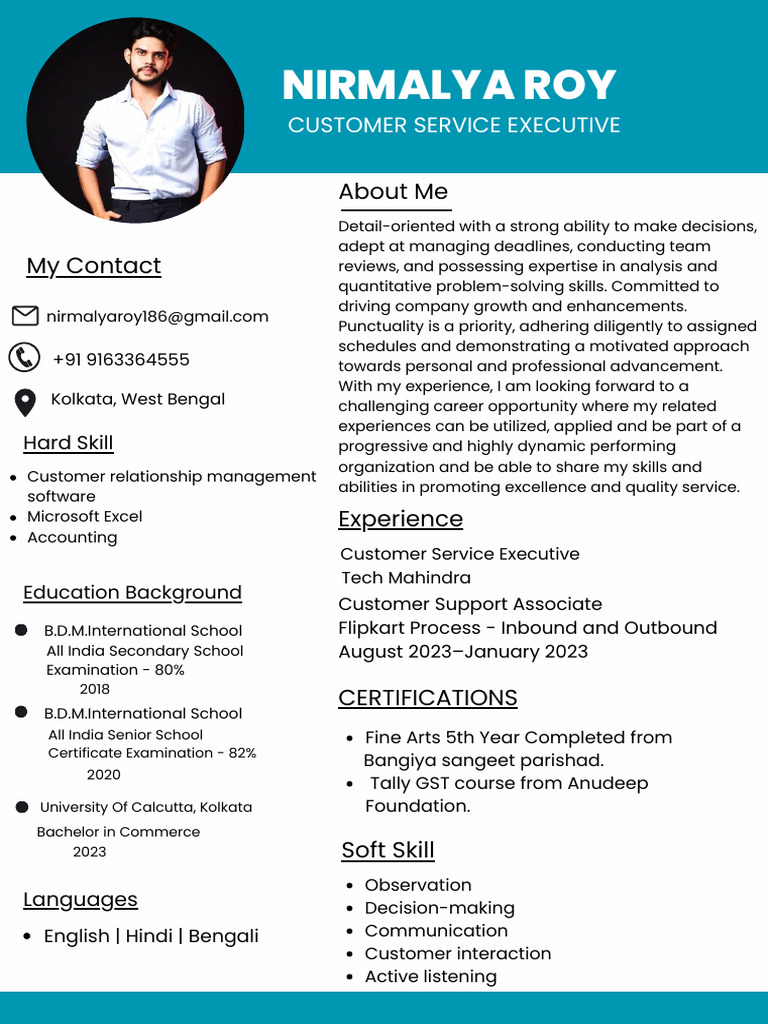 Nirmalya Roy Resume | PDF | Cognition | Human Communication