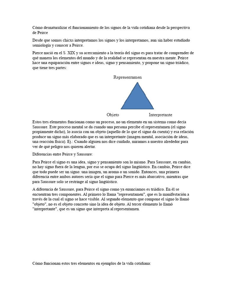 Clase 4 El Signo Segun Pierce | PDF | Charles Sanders Peirce | Semiótica Clase 4 El Signo Segun Pierce | PDF | Charles Sanders Peirce | Semiótica