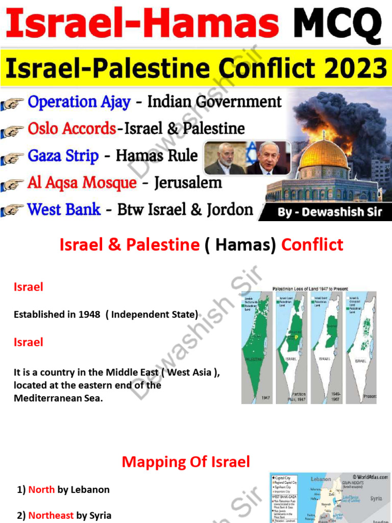 Middle East Conflict Overview | PDF | Israel | World Politics