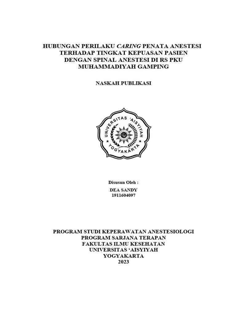 Naskah Publikasi Dea Sandy | PDF | Pengembangan Diri | Sains & Matematika