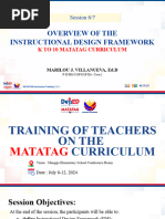 MATATAG Curriculum Instructional Design Framework | PDF