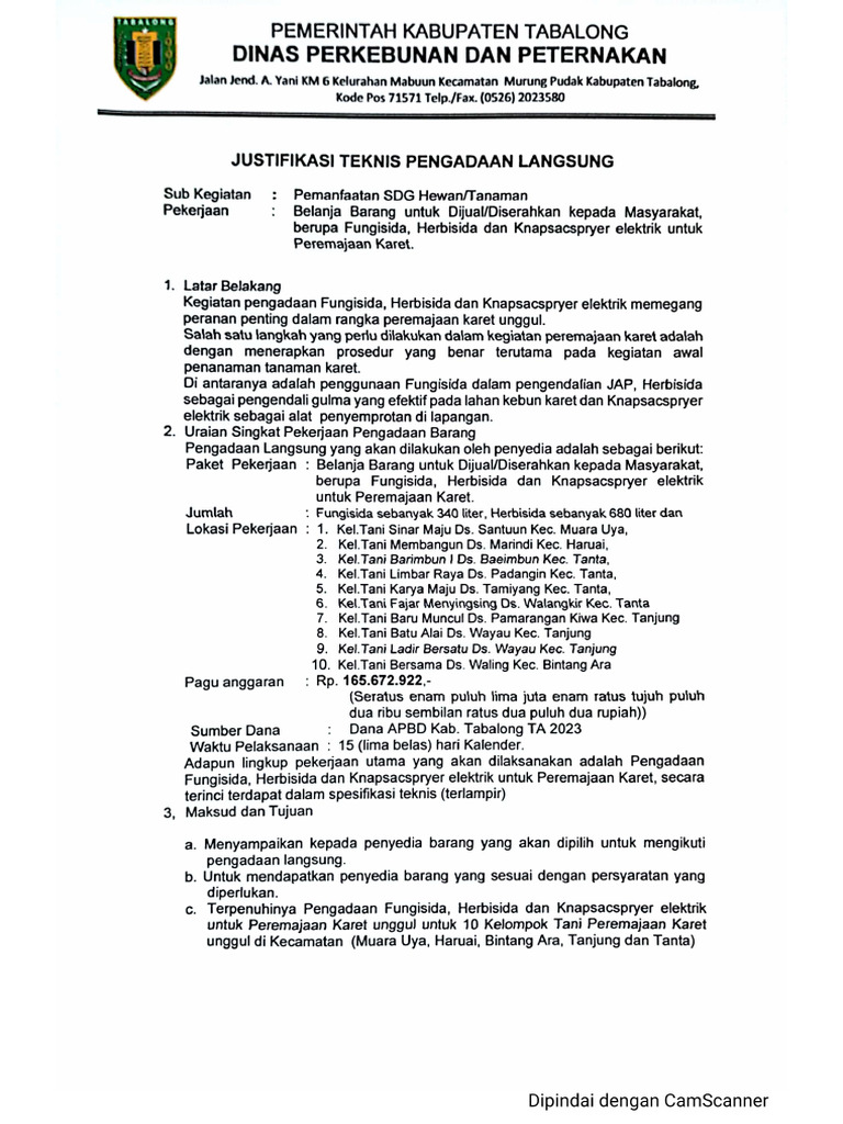 Justifikasi Alkes | PDF