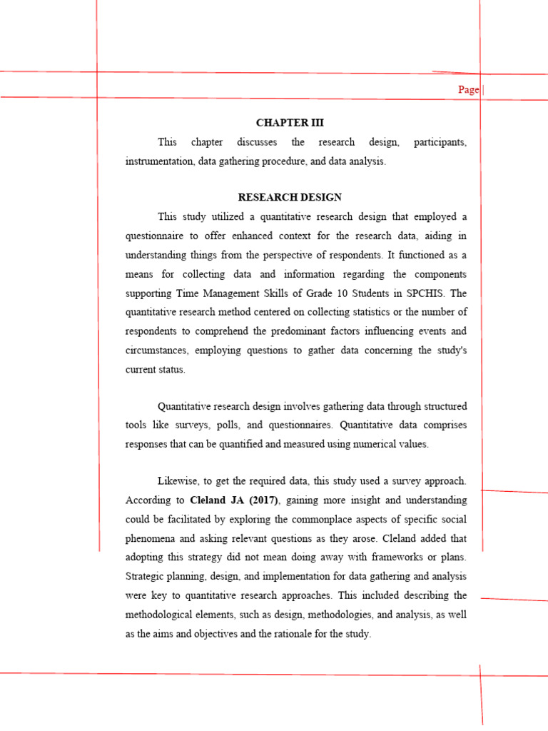 chap 3 copy | PDF | Methodology | Time Management