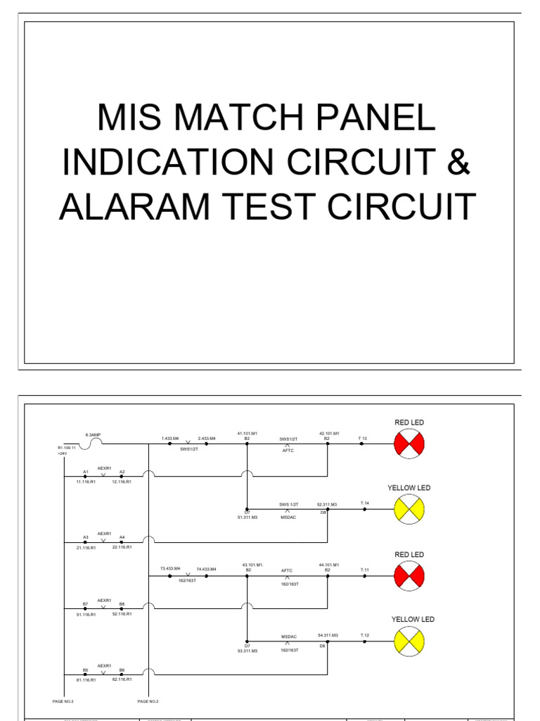 Msdac Mis Match Panel Indication Circuit Andheri Senterl | PDF | Chess ...