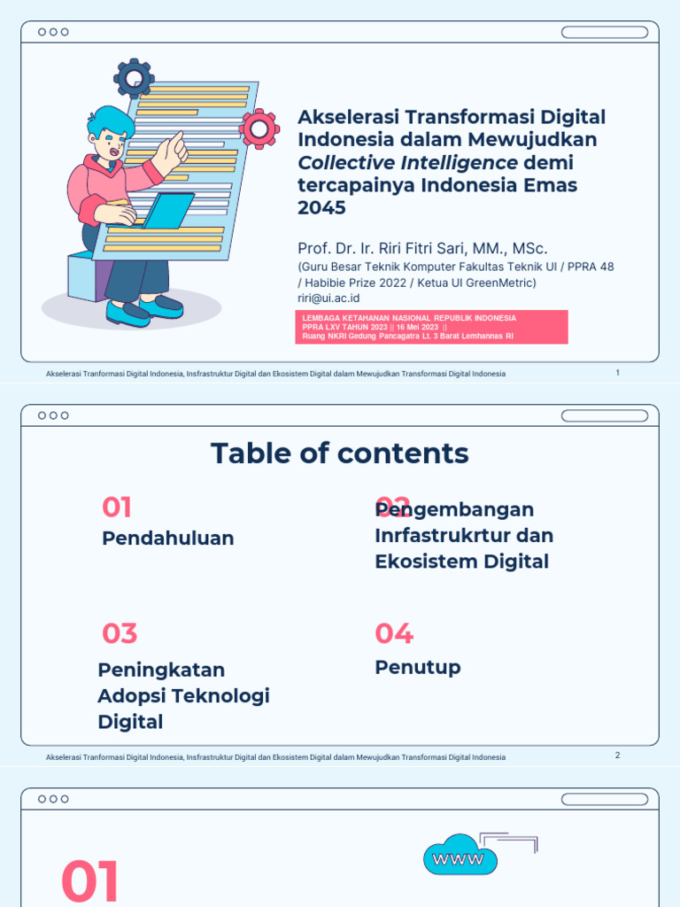 Sari, Riri Fitri. (2023) - Akselerasi Transformasi Digital Indonesia Dalam Mewujudkan Collective ...