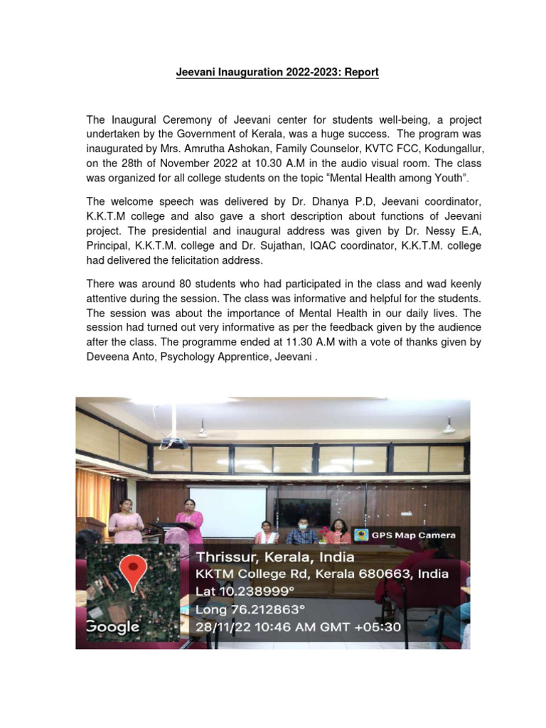 Jeevani Report 2022 23 | PDF | Liberal Arts Education | Psychological ...