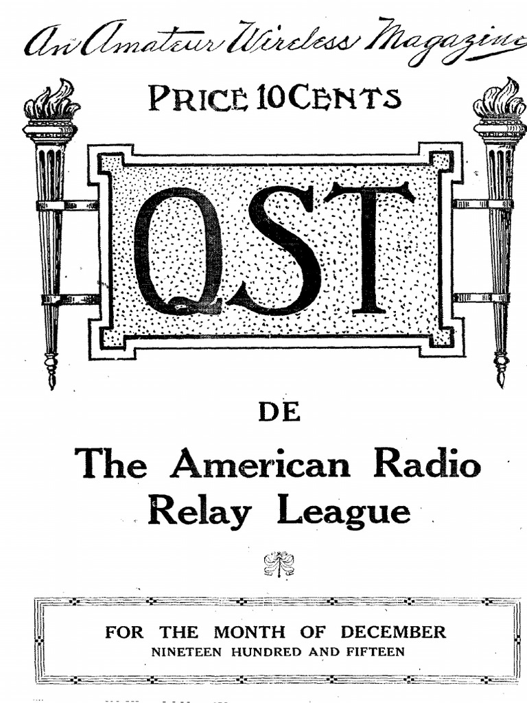ARRL QST December 1915 | PDF