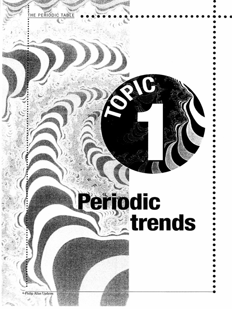PT Topic 1 Periodic Trends | PDF