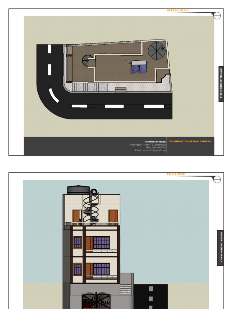 Design of 3D Building in SketchUp | PDF | South Asia | Himalayas