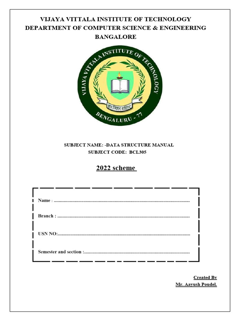 Data Structure Lab Manual 2 Pdf Queue Abstract Data Type Computer Programming