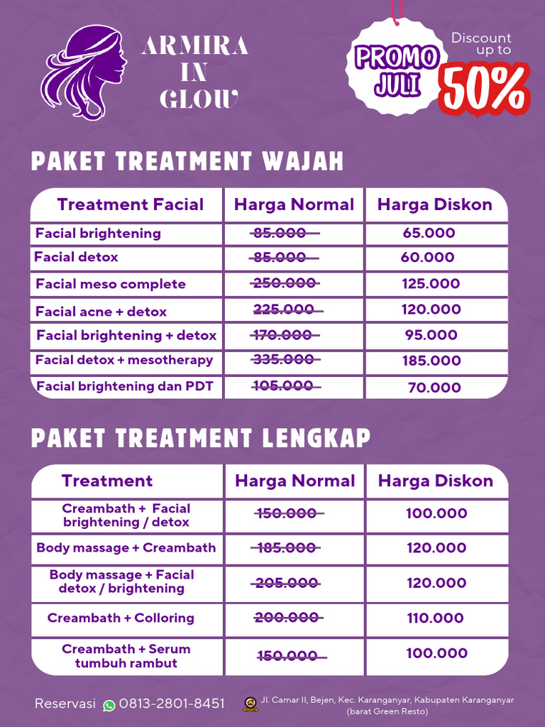 Promo Facial & Spa Deals | PDF