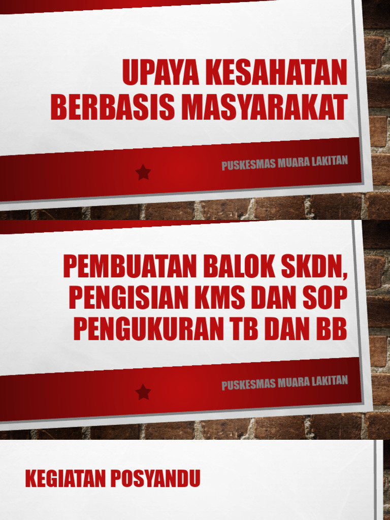 Pembuatan Balok SKDN Dan Pengisian Kms | PDF | Pengembangan Diri | Kesehatan Holistik