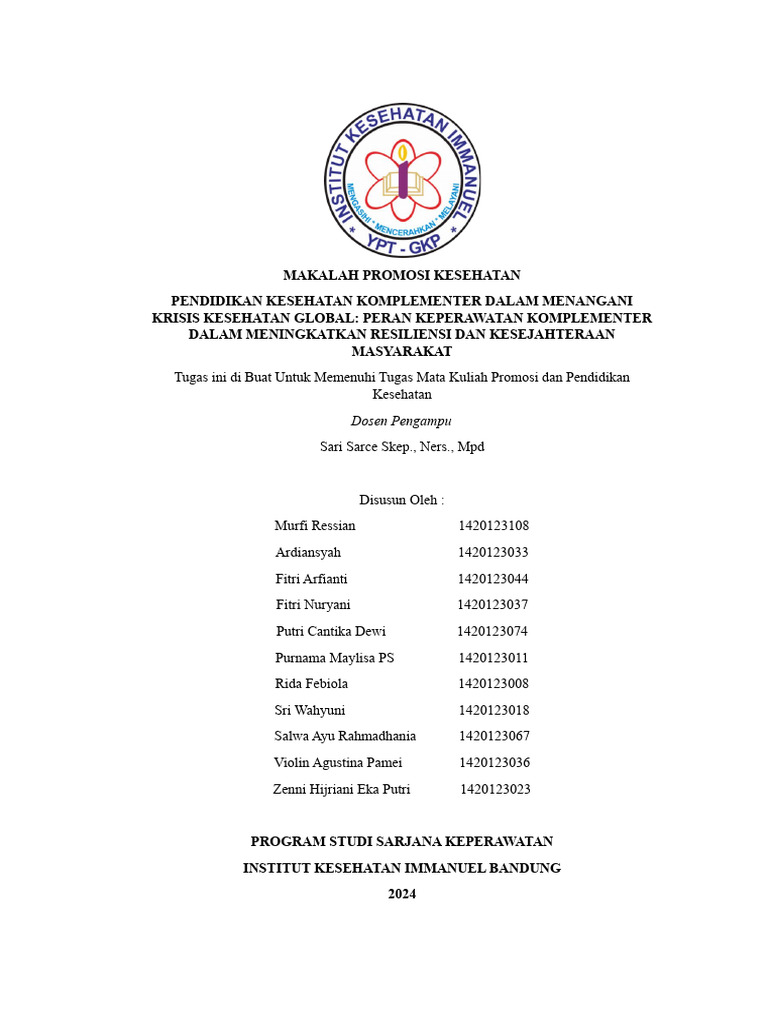 Murfi Ressian 1 | PDF | Kesehatan Holistik