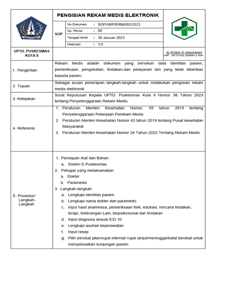 Pengisian Rekam Medis Elektronik | PDF | Pengembangan Diri | Kesehatan ...