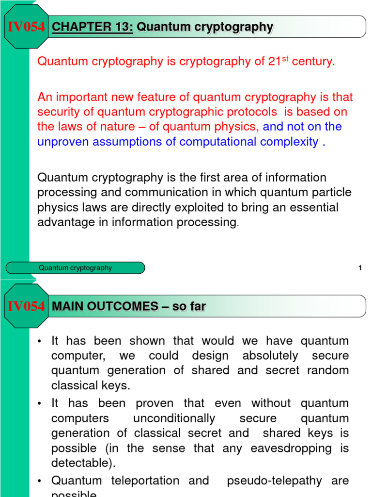 TH e Art of Quantum Cryptography | PDF | Photon | Polarization (Waves)