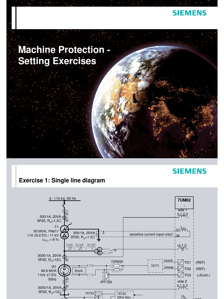 Machine Protection Setting Exercises | Download Free PDF | Transformer ...