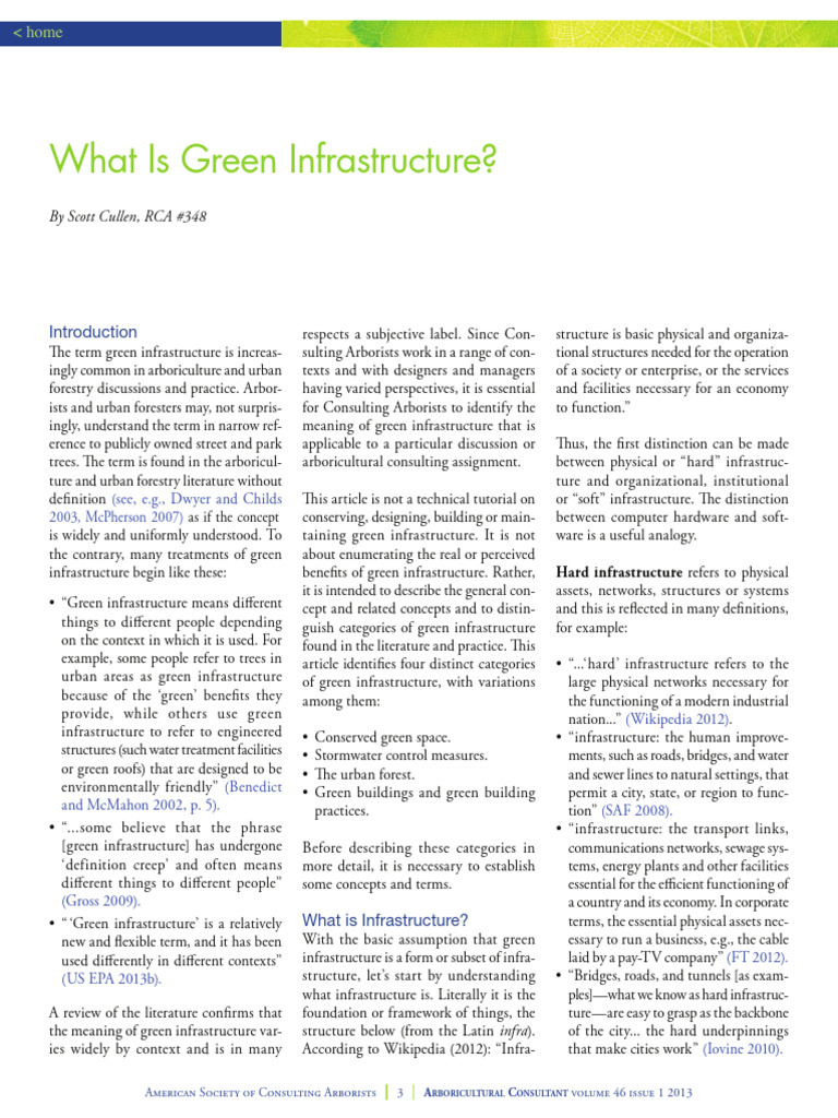 What Is Green Infrastructure | PDF