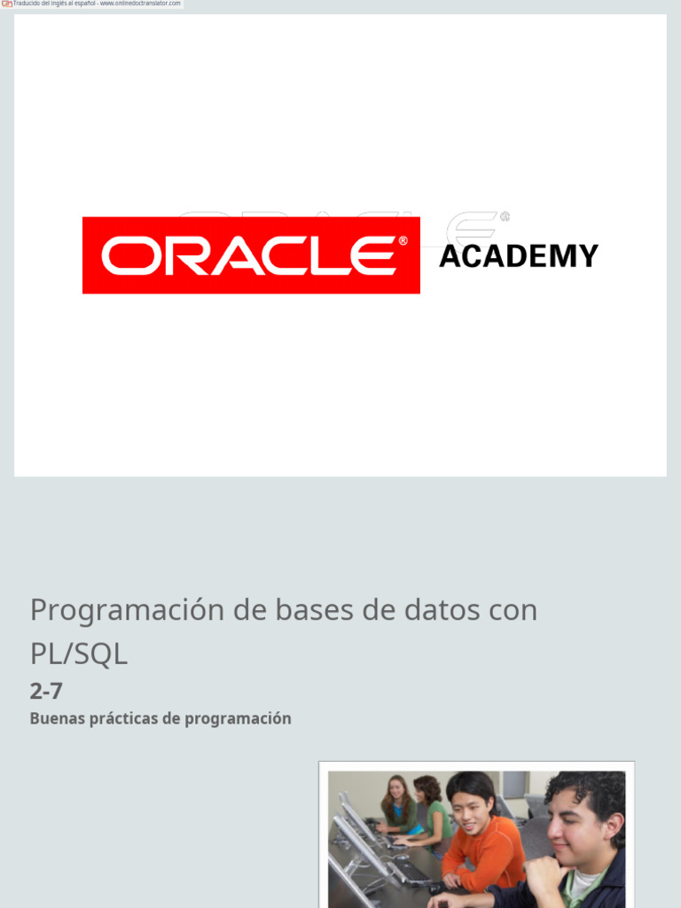 PLSQL 2 7.en - Es | PDF | Ciencias de la Computación | Ingeniería de software