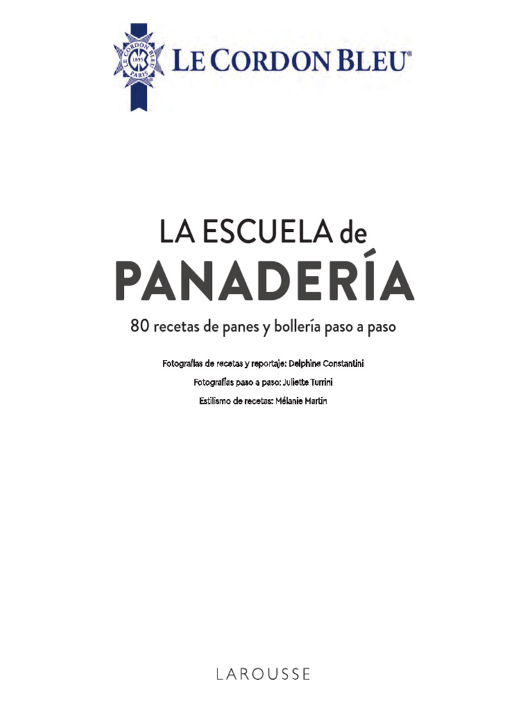 Escuela de Panadería Le Cordon Bleu | PDF | Panes | De masa fermentada