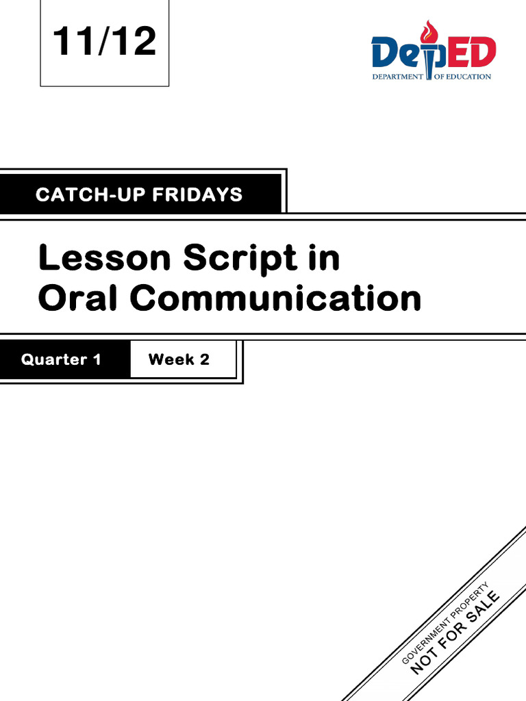 CO 2024 LS Grade 11 12 CUF ORALCOMM V Q1 W2 | PDF | Communication | Learning