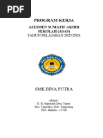 Program Kerja Asas Genap 2025 | PDF