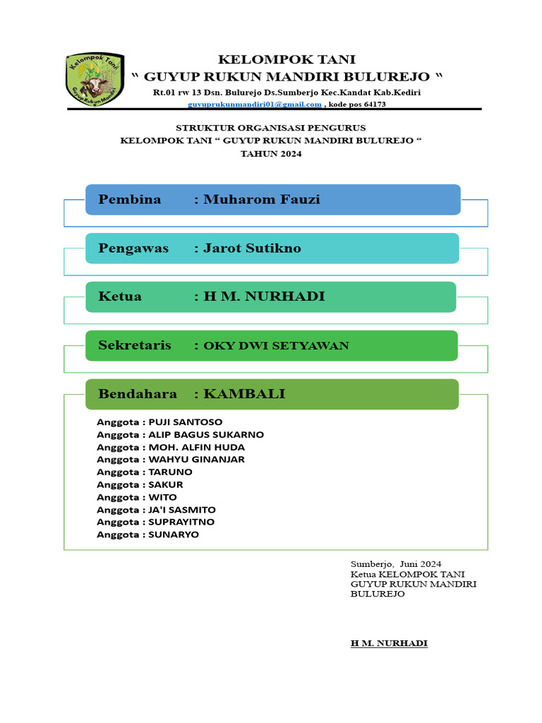KELOMPOK TANI Guyup Rukun Mandiri | PDF
