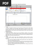 2 - Bagian-Bagian Dan Tampilan Microsoft Word Beserta Fungsinya | PDF