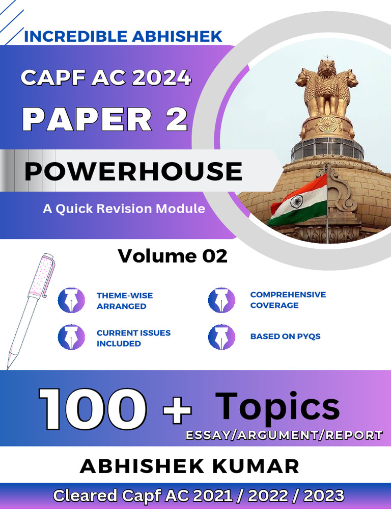 Capf Paper 2 Powerhouse V2 | PDF | Currency Appreciation And ...