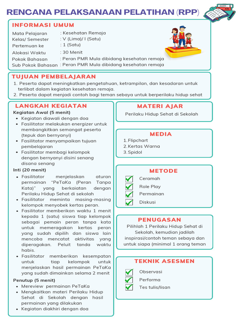 RENCANA PELAKSANAAN PELATIHAN (RPP) | PDF