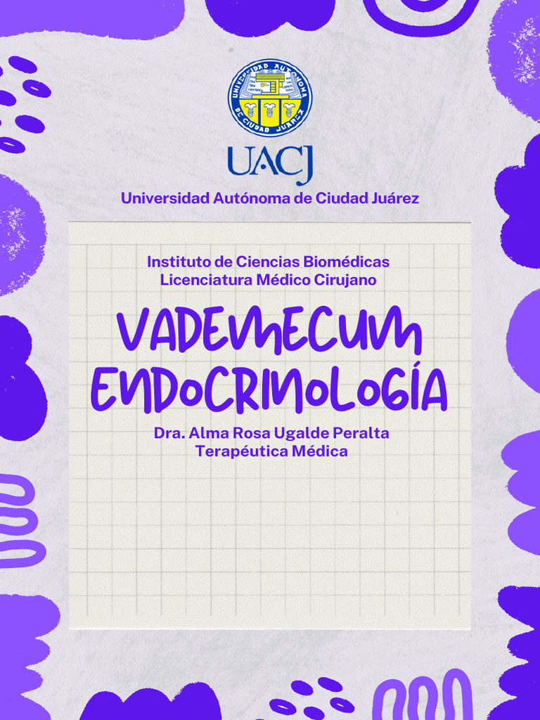Vademecum Endocrinología Dra. Alma Rosa Ugalde | PDF | Sistema ...