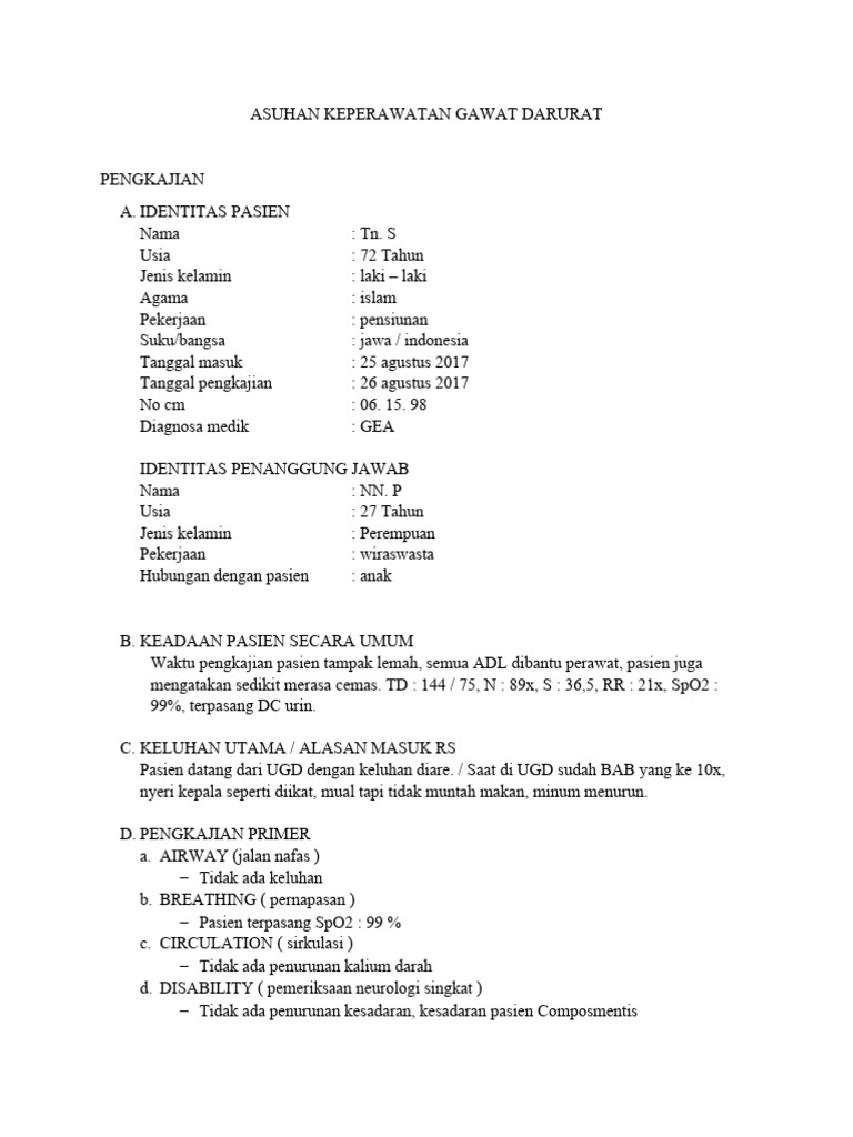 Askep Dan Resume Gea Anak | PDF | Kesehatan Holistik | Gaya Hidup