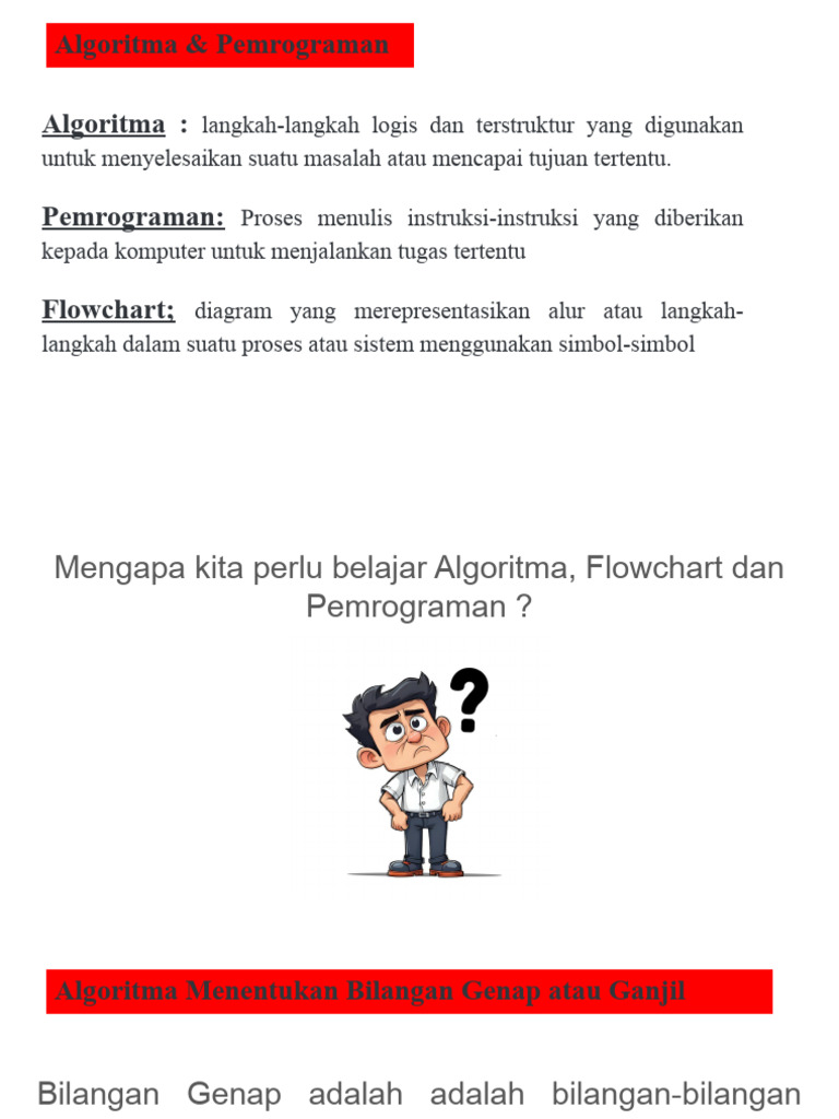 Algoritma Menentukan Bilangan Genap Atau Ganjil | PDF | Bisnis ...