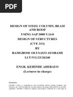 RAM Steel Column Design Guide | PDF | Column | Structural Analysis
