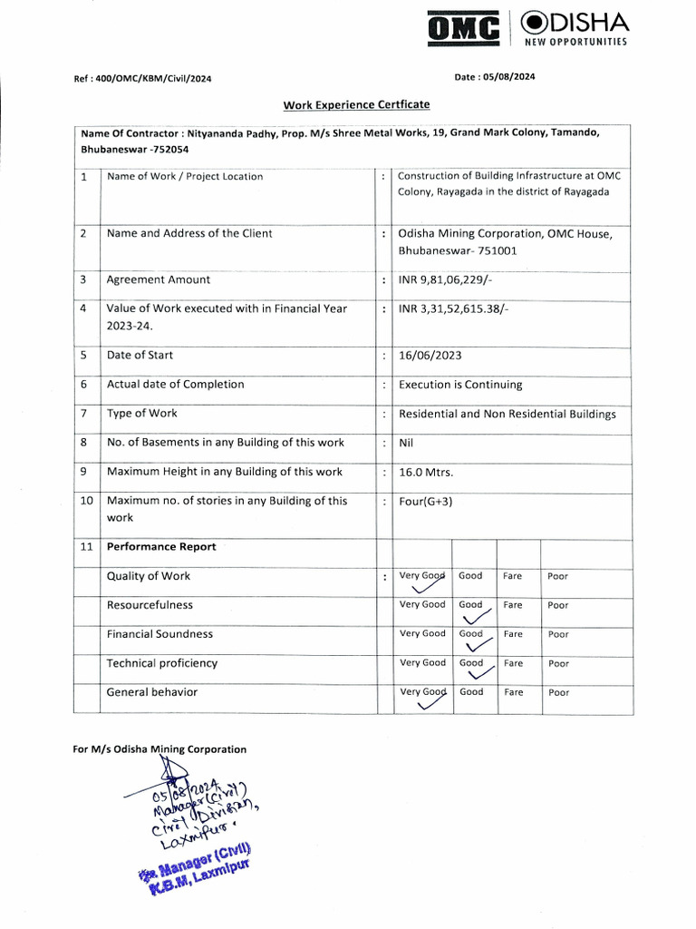 experience certificate | PDF