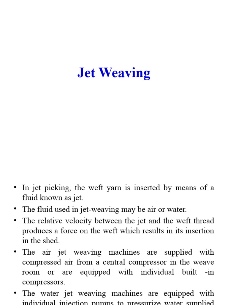 airjet | PDF | Jet Engine | Weaving