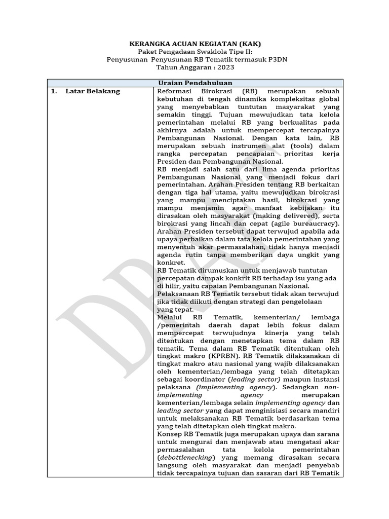 Kak P3DN | PDF | Bisnis