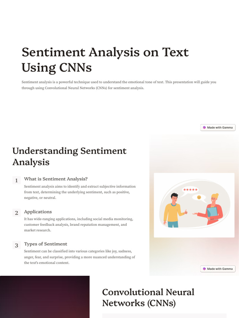 Sentiment Analysis On Text Using CNNs | PDF | Learning | Applied Mathematics