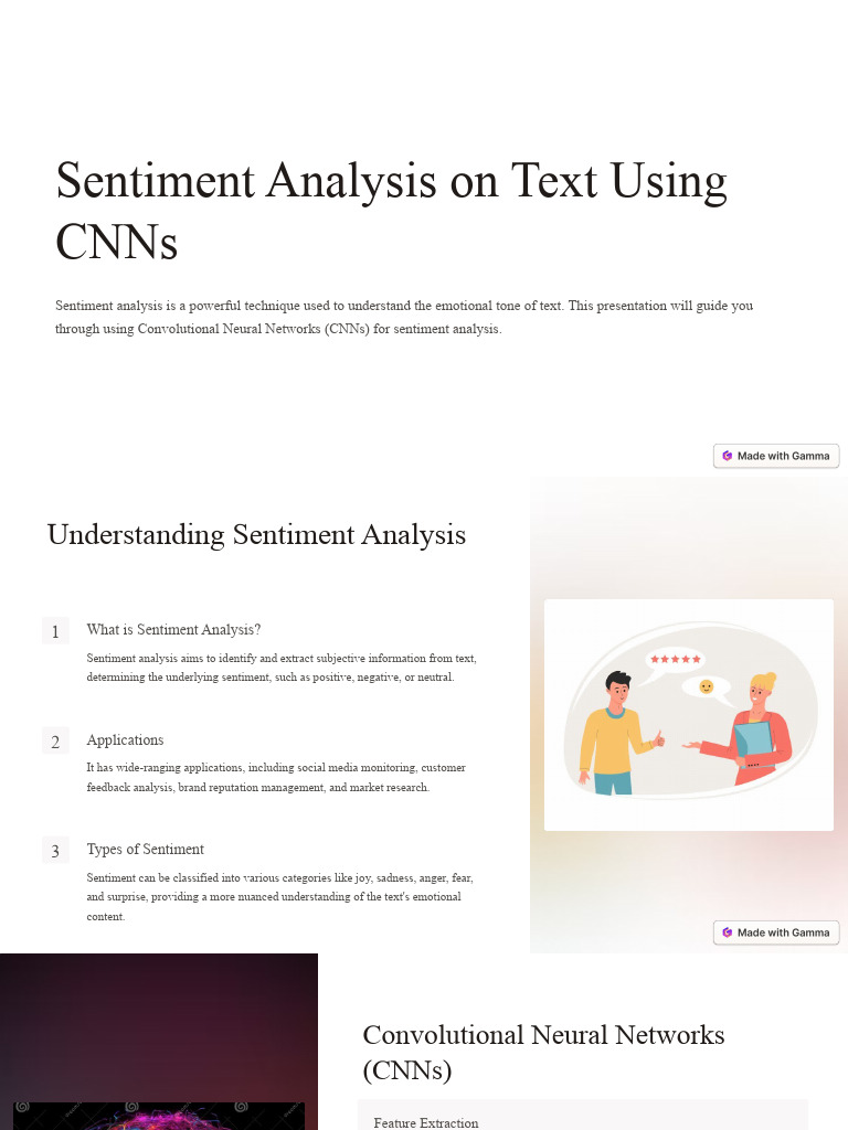 Sentiment Analysis On Text Using CNNs | PDF | Artificial Intelligence | Intelligence (AI ...