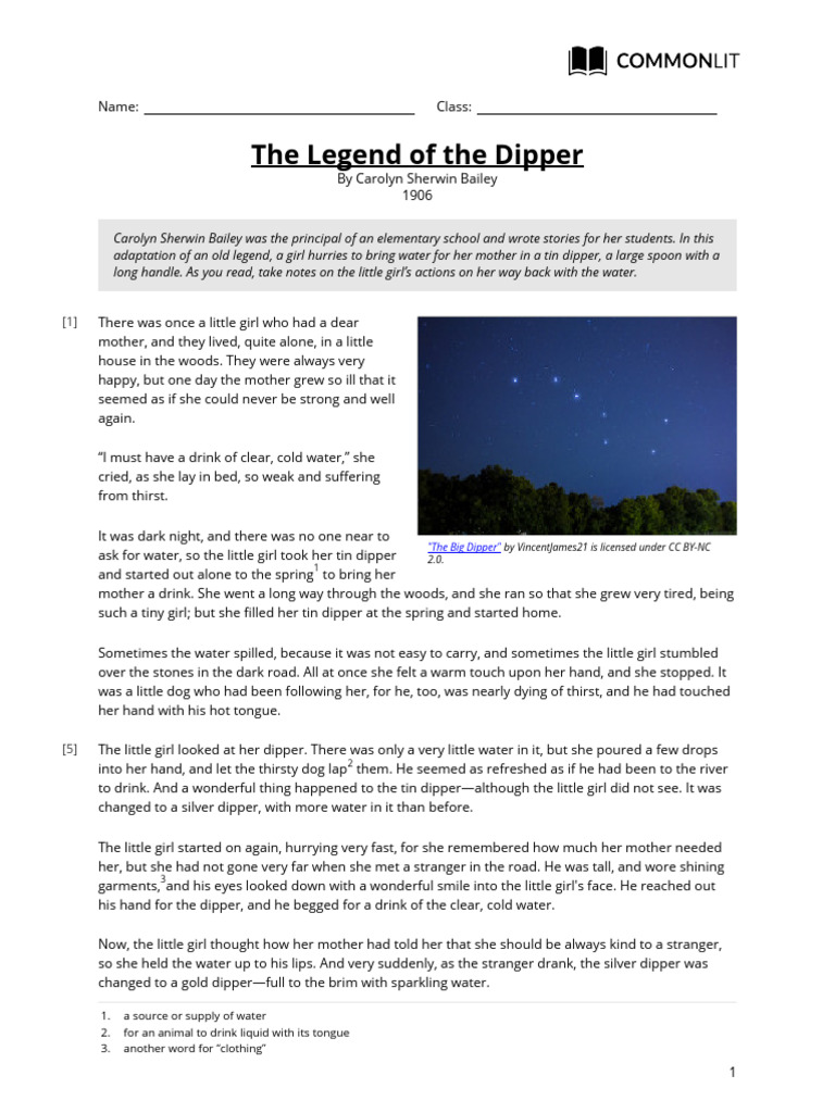 The Legend of The Dipper | PDF | General Fiction