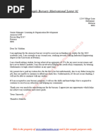 Bursary Application Motivational Letter | PDF