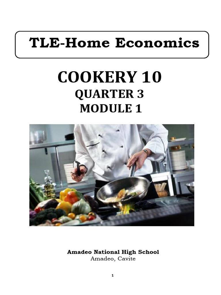 Cookery10 Module 3RD Quarter PDF | PDF | Soup | Stock (Food)