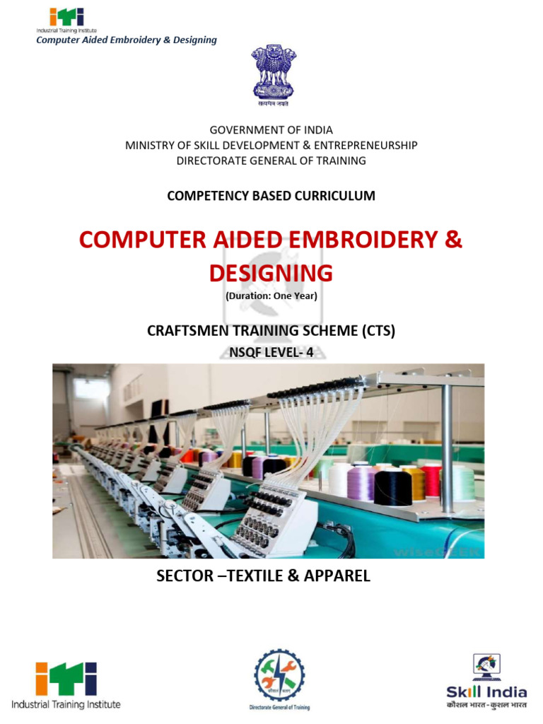 Curriculum - Computer Aided Embroidery & Designing-Ilovepdf-Compressed ...